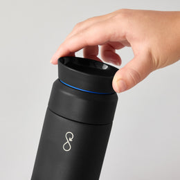 Obsidian Black Thermal Insulated Coffee Flask » Ocean Bottle