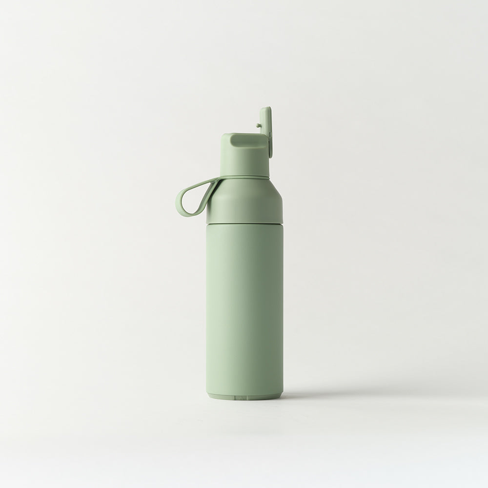 Shale Green Water Bottle with Straw » Ocean Bottle