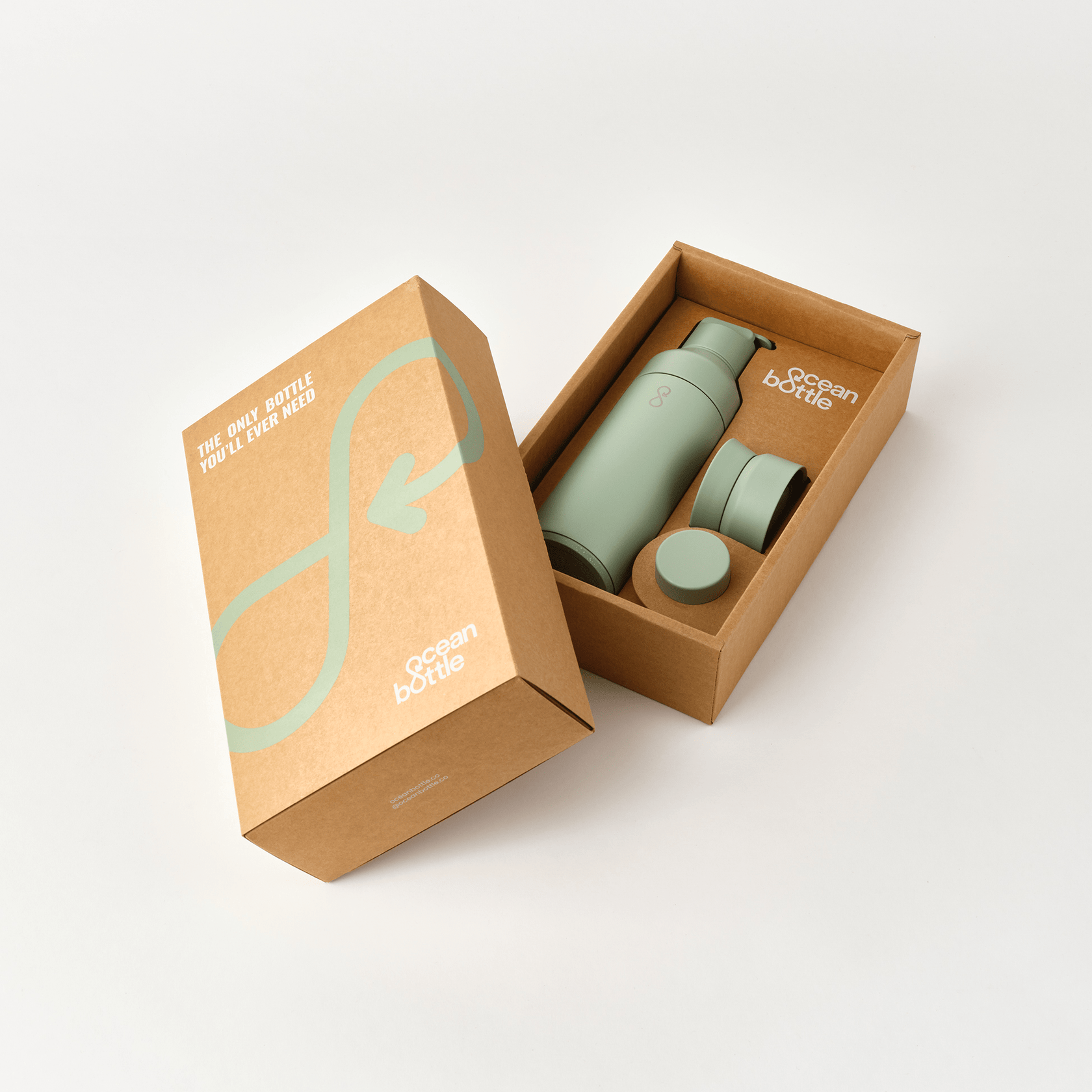 Shale Green 3-in-1 Water Bottle » Ocean Bottle